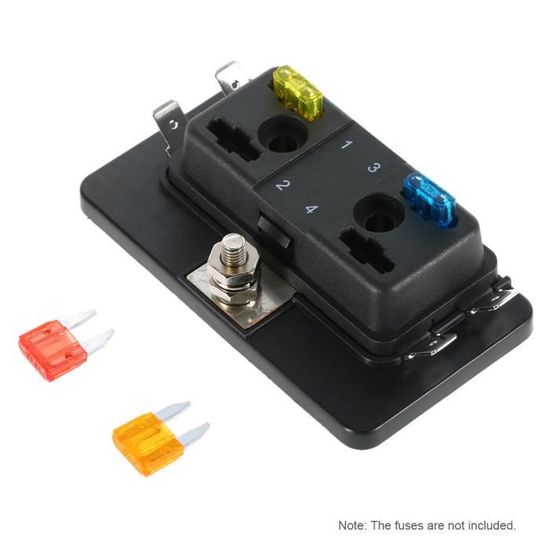 Fusible Voiture,Porte-boîte à fusibles APM universel,4 voies,Mini lame ...
