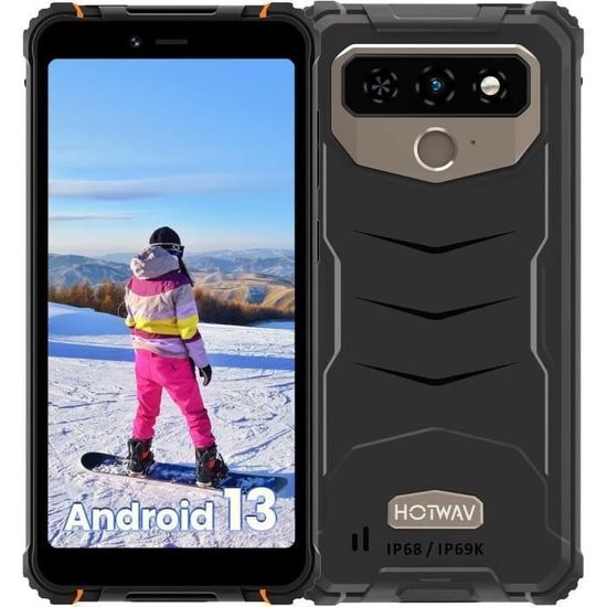 HOTWAV T5 Max Smartphone Robuste 4Go + 64Go 6050mAh Écran 6.0 Pouces HD Caméra 13MP NFC ...