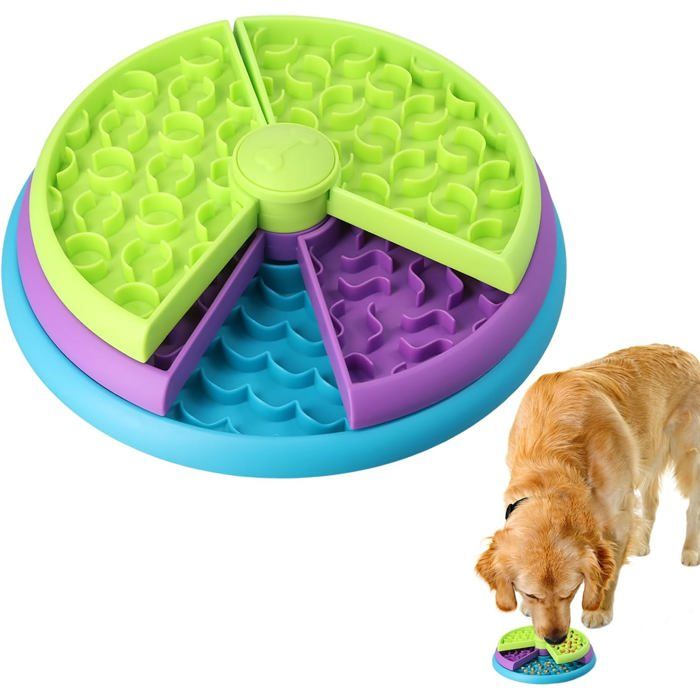 Interactive Dog Bowl, Anti-Gluttonous Dog Bowl, Slow Feeding Bowl for ...