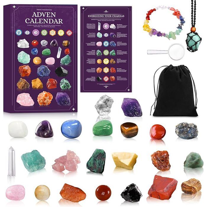 Advent Calendar with Gems Multicolore CALENDRIER DE L'AVENT - Cdiscount ...