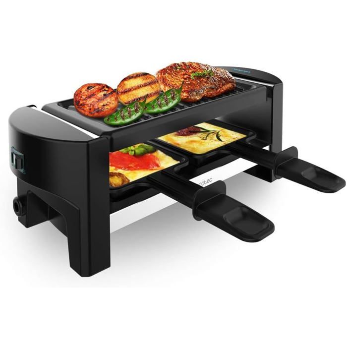 Raclette Cheese&Grill 3200 Pocket. 2 Personnes 320W, Finition En Acier ...