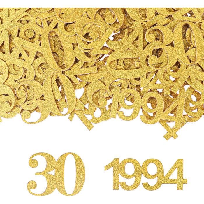 Goldrock Confettis Dorés Grand (30 Ans Décoration D'Anniversaire 1994 ...