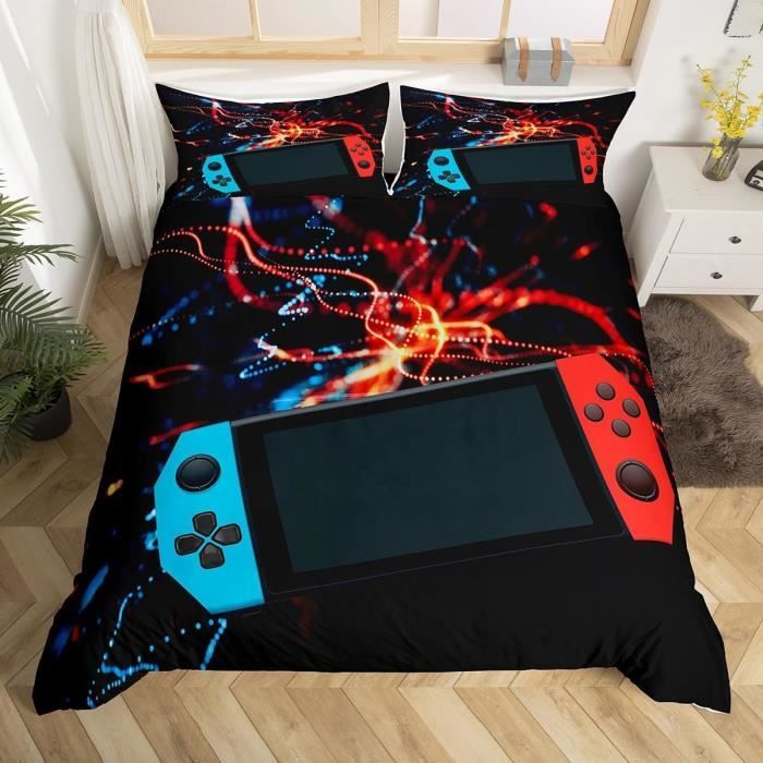 Gaming Parure De Lit 200X200Cm Garçons Jeu Vidéo Moderne Gamepad Parure ...
