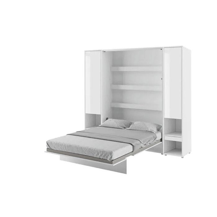 Lit escamotable 160 x 200 cm avec 2 armoires et 2 tables de chevet ...