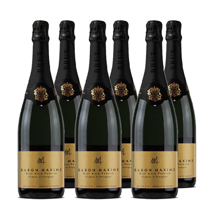 BARON MAXIME BRUT GOLD PREMIUM Crémant de Bourgogne Blanc 6x75cl - La ...