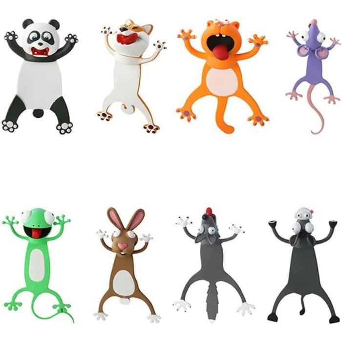 Marque Pages Signet, Marque-Pages 3D-Forme de Animal, post it Marque ...