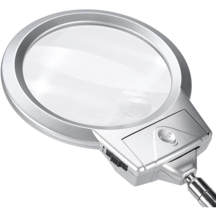 Lampe Loupe LED Lumineuse Loupe de Lumière LED Loupe Lampe de Table ...