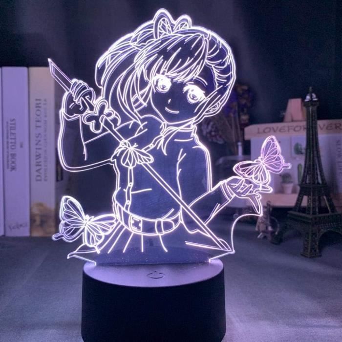 Anime Démon Slayer Tsuyuri Kanao Figure Led Veilleuse Chambre ...