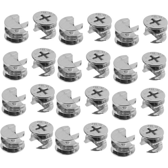 100 Pièces Roue Excentrique Trois En Un Raccords À Poignées De Placard ...