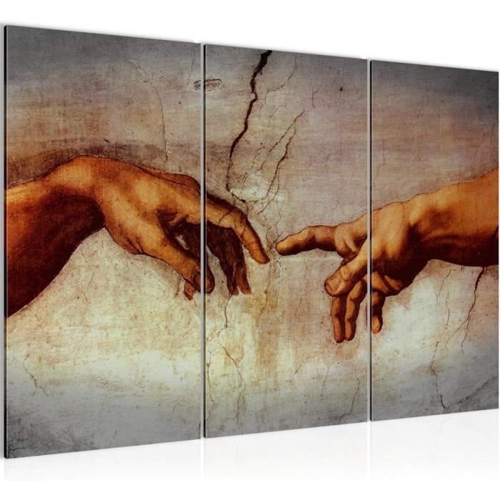 Création D'Adam Michelange Peinture Tableau Salon Xxl Les Mains La ...