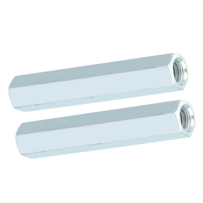Écrou d'accouplement - ETO - M8 - Acier au carbone - Zingué - Lot de 2 ...