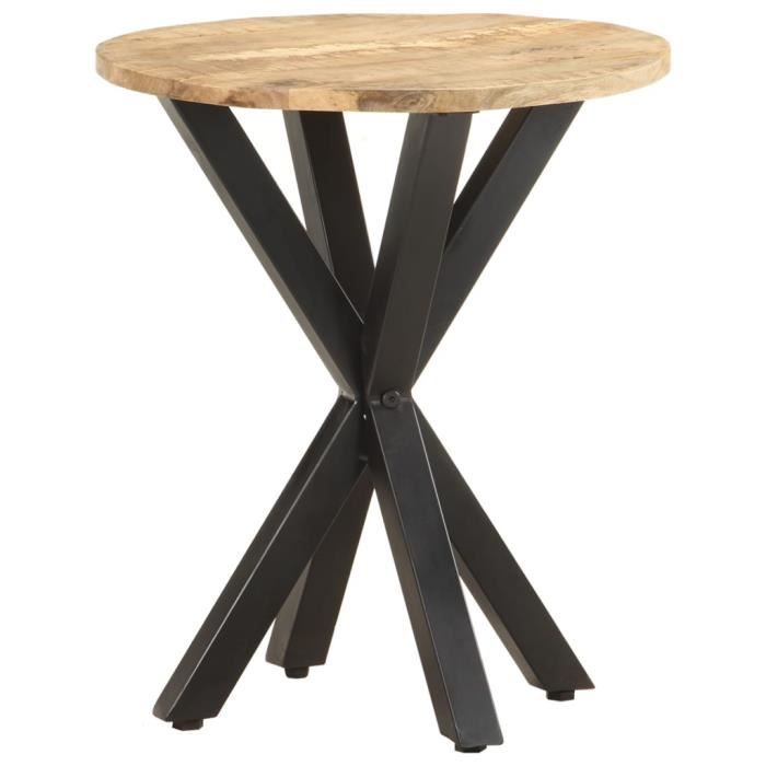 FAR - Table d'appoint 48x48x56 cm Bois de manguier massif ...