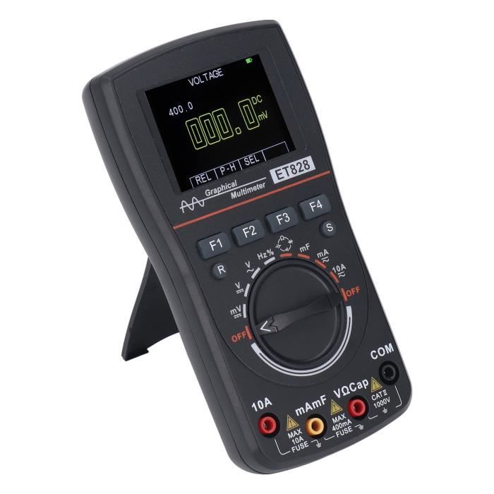 Fdit Oscilloscope Multimètre Multimètre d'oscilloscope 2 en 1 1MHz 2 ...