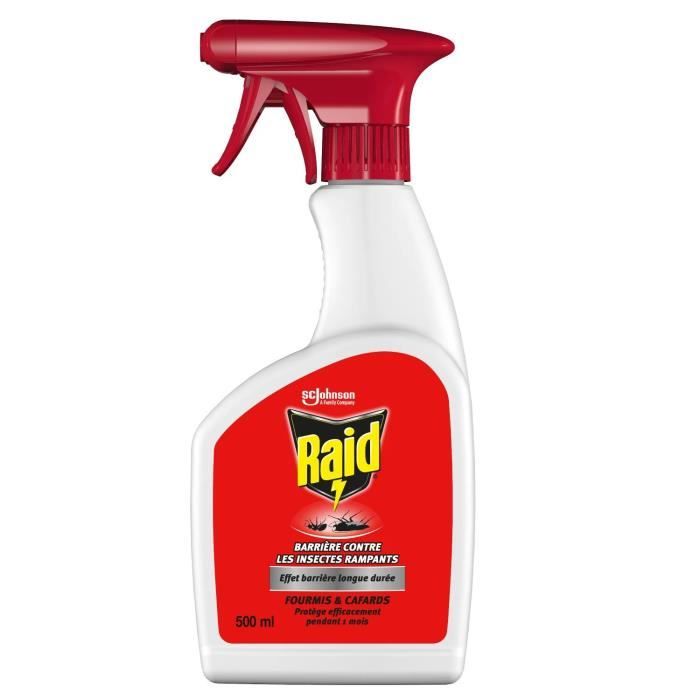 RAID SPRAY Anti-Rampants Effet Barrière Longue Durée 500ml - Cdiscount ...