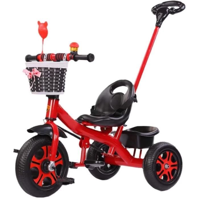 Tricycle Pour Tout-Petits Avec Poignée Parentale,Poussette Tricycle ...