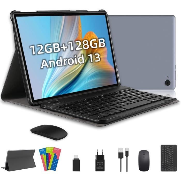 Tablette Tactile 10 Pouces Tablette Android 13, 12 Go Ram+128 Go Rom(Tf ...