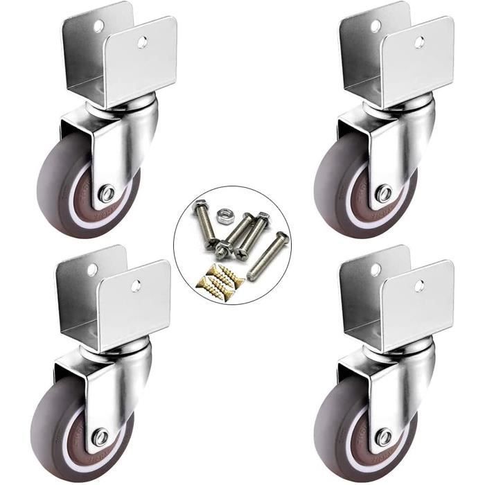 Roues De Roulettes 4 Meubles Roulettes Pivotantes À Roulettes Pour ...