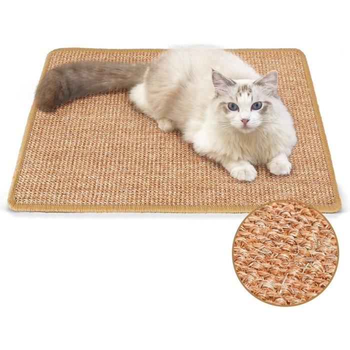 Griffoir pour chat, 60 x 40 cm, sisal naturel, griffoir horizontal ...