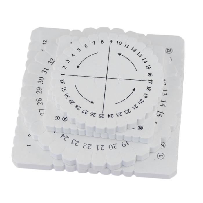 4 pcs Corde Tissage Conseil Carré BRICOLAGE Bracelet Tressage SALON BAS ...