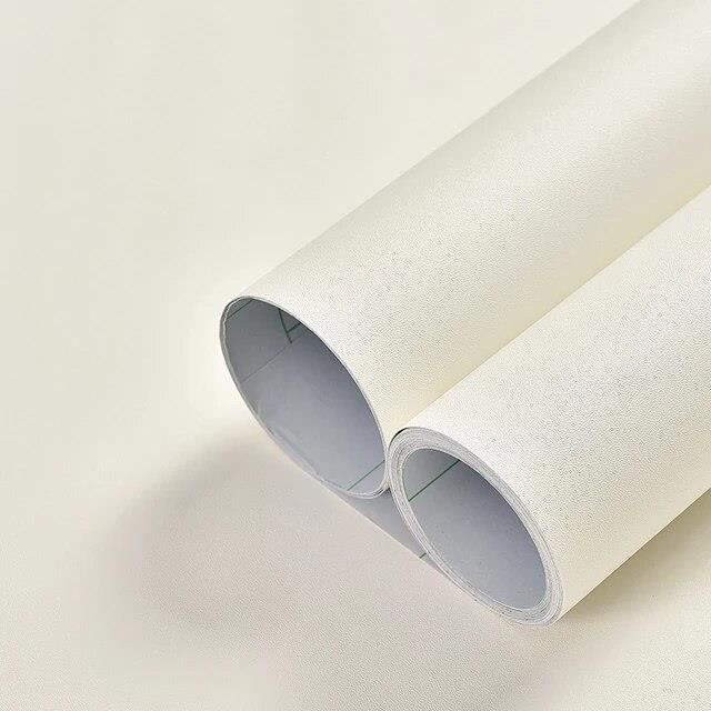 Papier peint,Matt Creamy White-5 m x 60 cm--Rouleau de papier peint ...