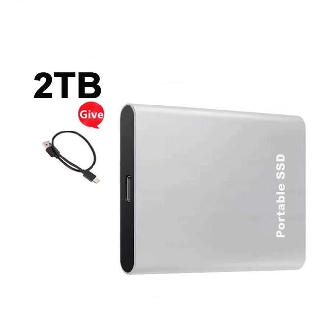 Disque dur externe,Silver 2TB--Disque dur externe SSD, 500 Go, 1 To ...