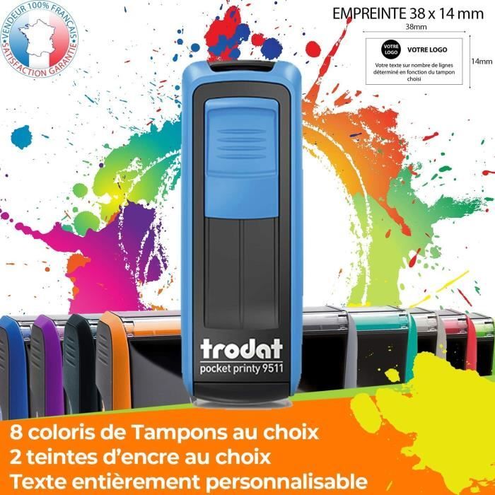 Pocket Printy 9511 - Tampon Encreur Professionnel De Poche 3 lignes À ...