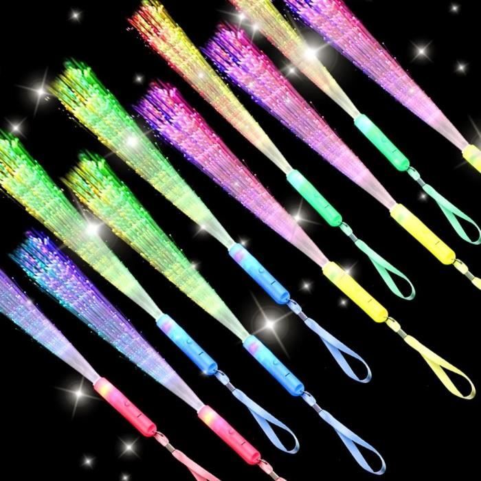 Stick brillant 12pcs 12 Pack Glow Stick Glow Fiber Stick Glow Stick LED Toy Party Night Light Props Chris Cdiscount Maison