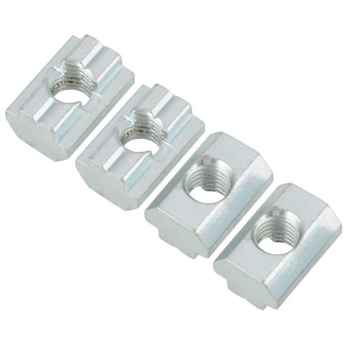 Cikonielf écrou profilé en aluminium Écrou coulissant en T en acier au ...