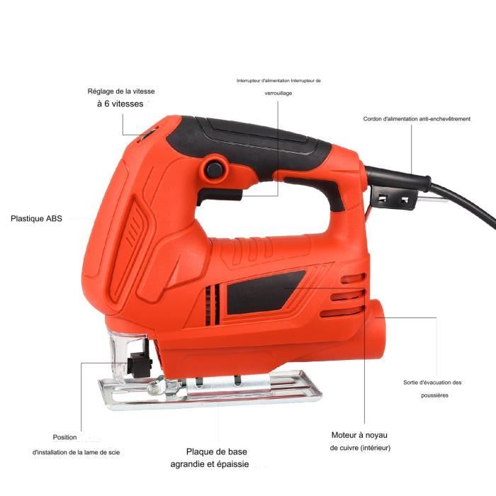 Scie sauteuse électrique portative bricolage travail du bois scie ...