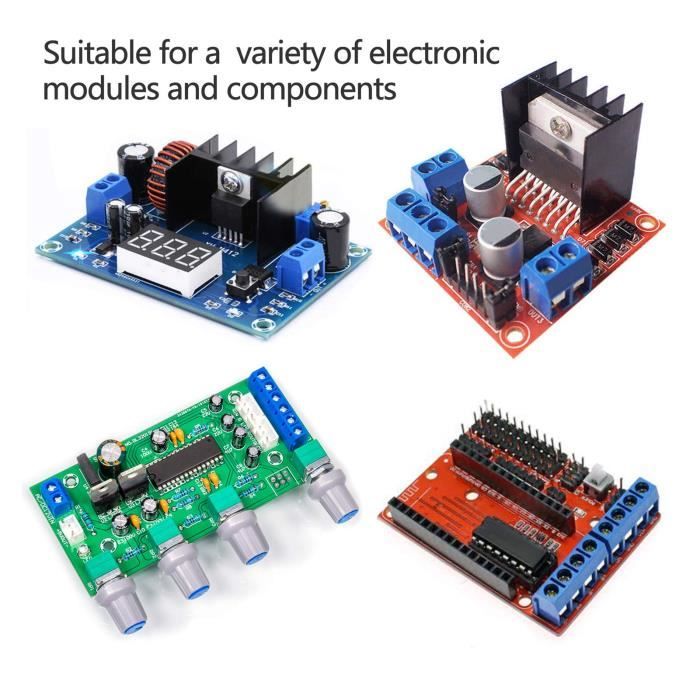 QID-Vis de montage sur PCB 100 Pièces PCB Montage Vis Borne en Cuivre 2 ...