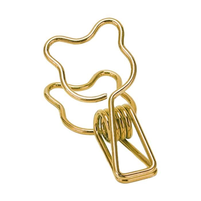 FHE 100pcs Pince à Reliure Ours en Métal à Qlongue Queue pour Documents ...