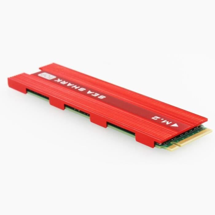 Red-Dissipateur thermique pour disque dur SSD, refroidisseur M.2 NGFF ...