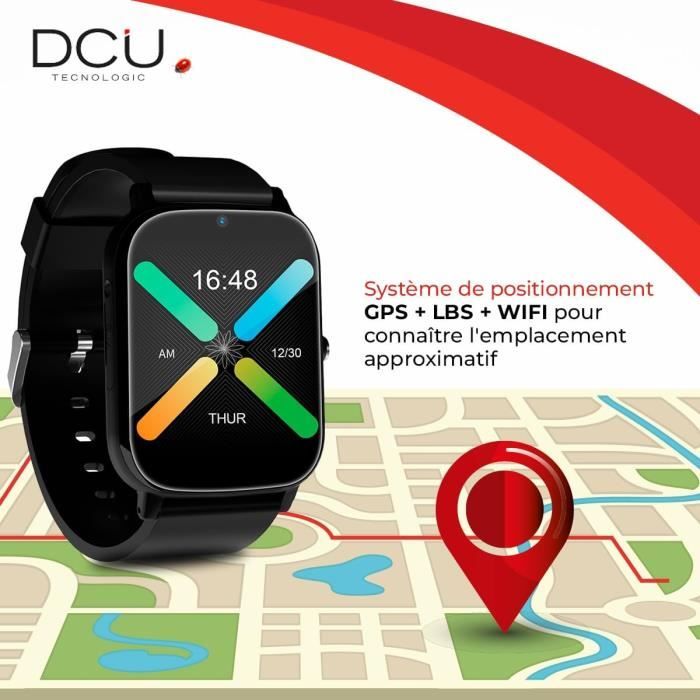 Smartwatch Senior Avec Gps Et Appels Vidéo 4G - Smartwatch Avec Écran ...