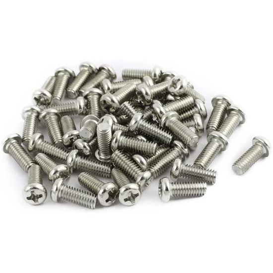 Kit De Vi Cylindrique - Map 50Pc M4X9Mm Tête Acier Inox - Cdiscount ...