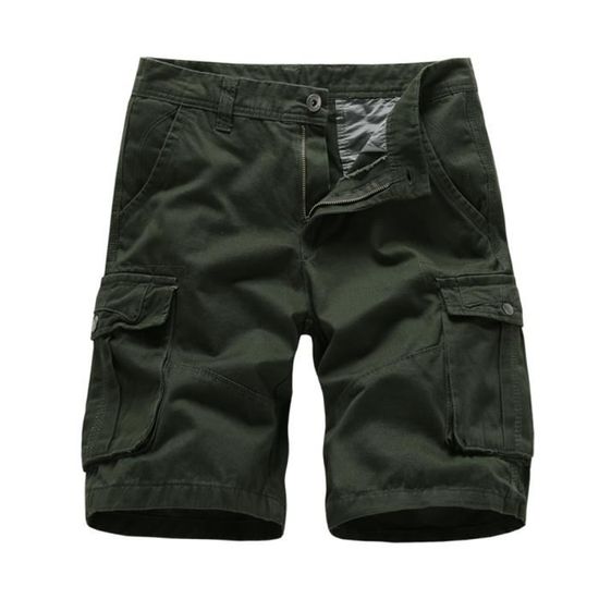 Bermuda de Marque Luxe Loisirs sportifs vert Homme cargo Grande ...