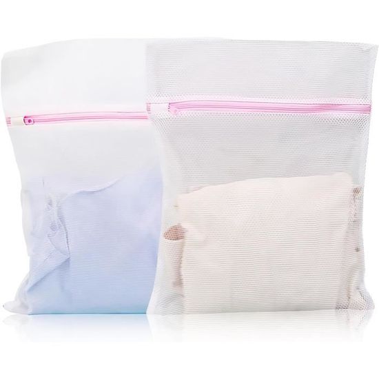 Filet À Linge 2Pcs Sac De Lavage 40 X 50Cm Machine À Laver Avec ...