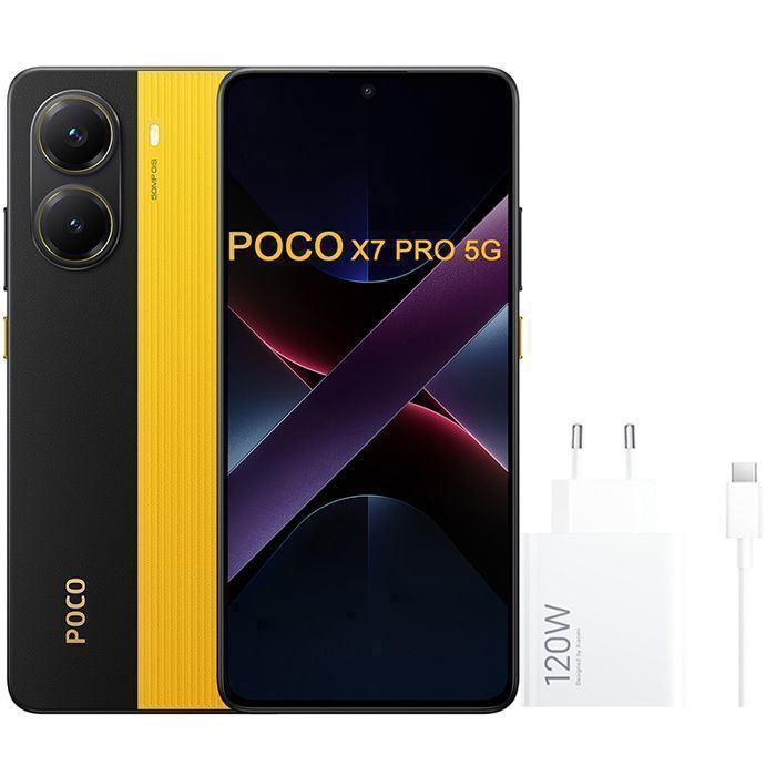 XIAOMI POCO X7 Pro 5G 512Go Jaune Avec Original Chargeur Xiaomi 120 W - Cdiscount Téléphonie