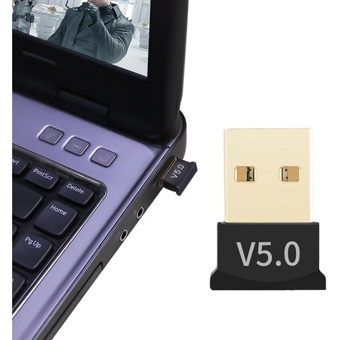 Adaptateur Bluetooth 5.0, Dongle Bluetooth Pour Pc, Cle Bluetooth Pour ...