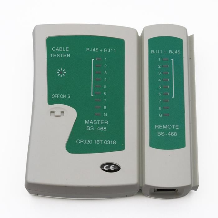 Outil de test réseau rj45, fil, RJ11, rj12, ligne téléphone 8p8c 6p4c ...