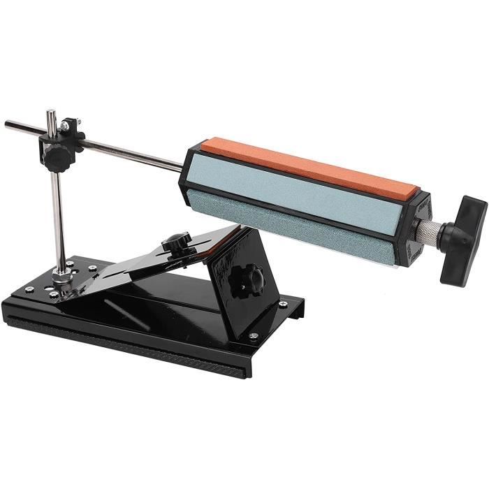 Aiguiseur de couteaux à angle fixe, affûteur de ciseaux à angle fixe avec pierre à aiguiser ...