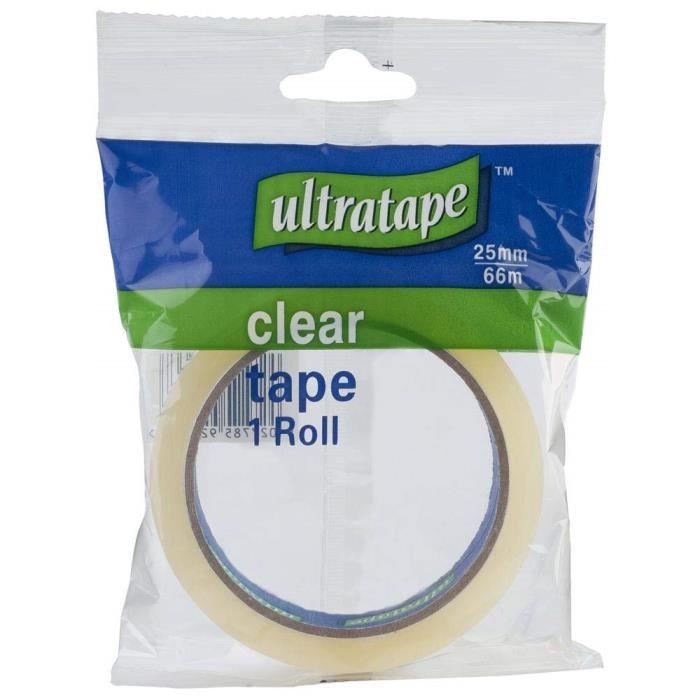 Ruban Adhésif Transparent 25 Mm X 66 M - Rt03262566 - Cdiscount Bricolage