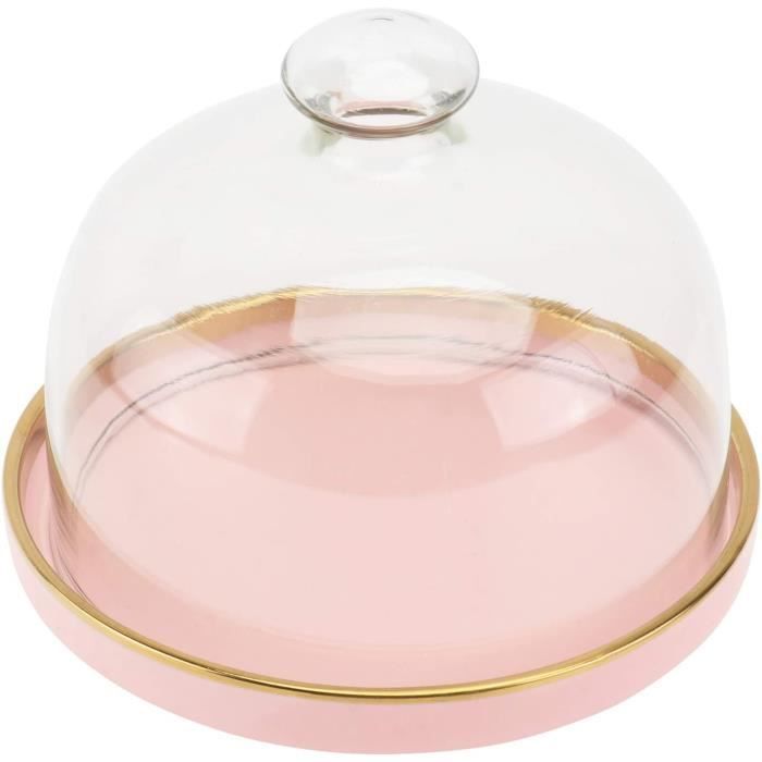 Cloche Ronde En Verre Transparent Pour Gâteau - Avec Couvercle - Pour ...