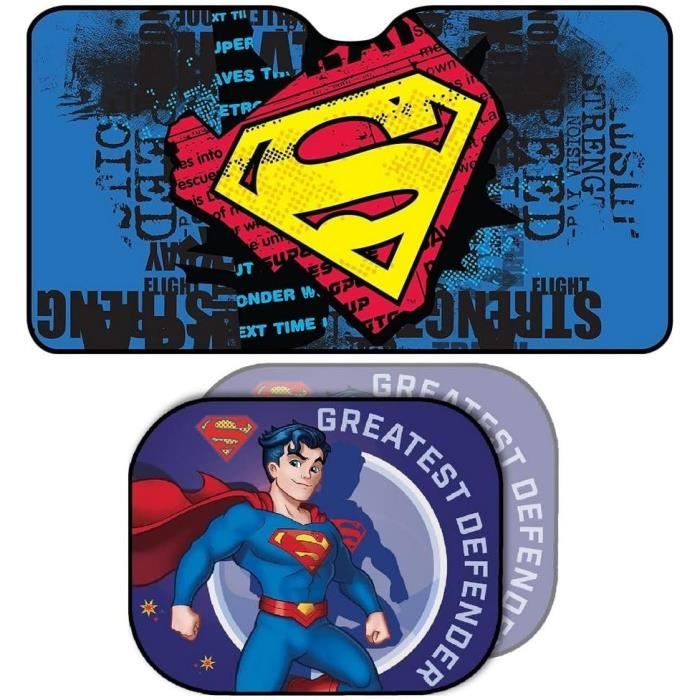 Ensemble Dc Comics Superman Pare-Soleil Avant Voiture Et Paire De ...