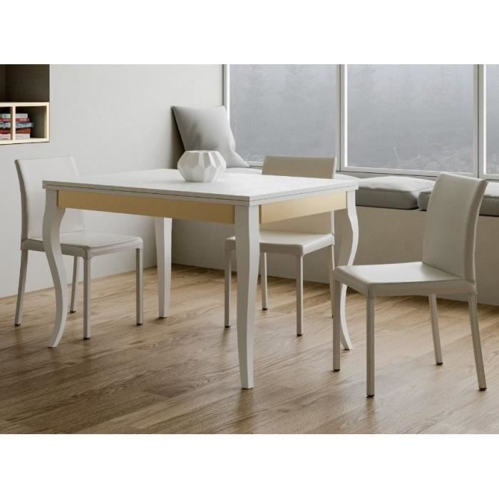 Table rectangulaire extensible 4 à 10 personnes L 120 à 240 cm frêne ...
