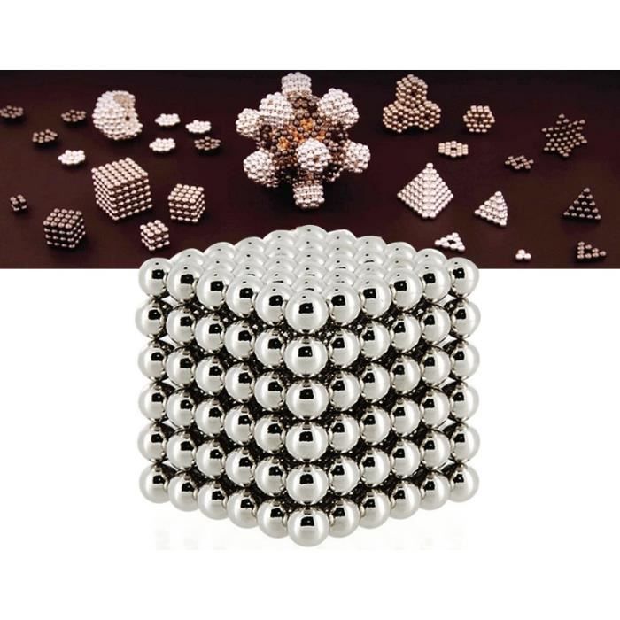 Set de 3 mm Buckyballs Neocube Magnet Toy (Argent) - Cdiscount Jeux ...