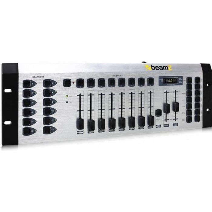 Contrôleur DMX - BEAMZ - DMX192 - 192 canaux - Microphone intégré ...