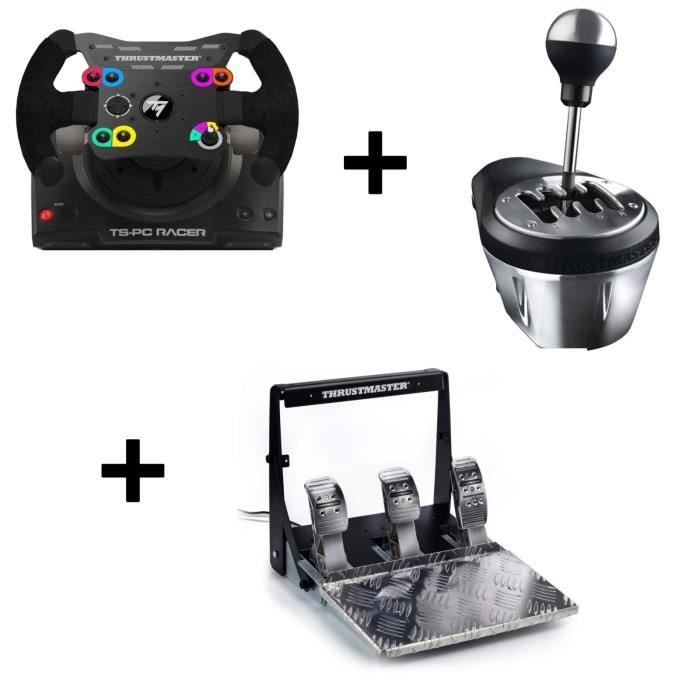 Pack Thrustmaster : Volant TS-PC Racer + Boite à 7 vitesses TH8A Add-On ...