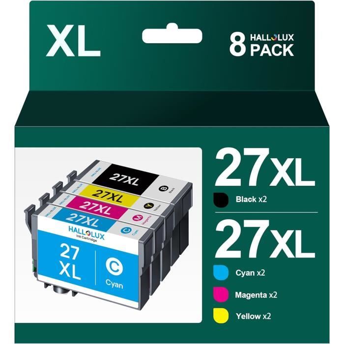 27Xl Compatible Cartouches D'Encre Remplacement Pour Epson 27Xl 27 Xl Pour Epson Workforce Wf ...