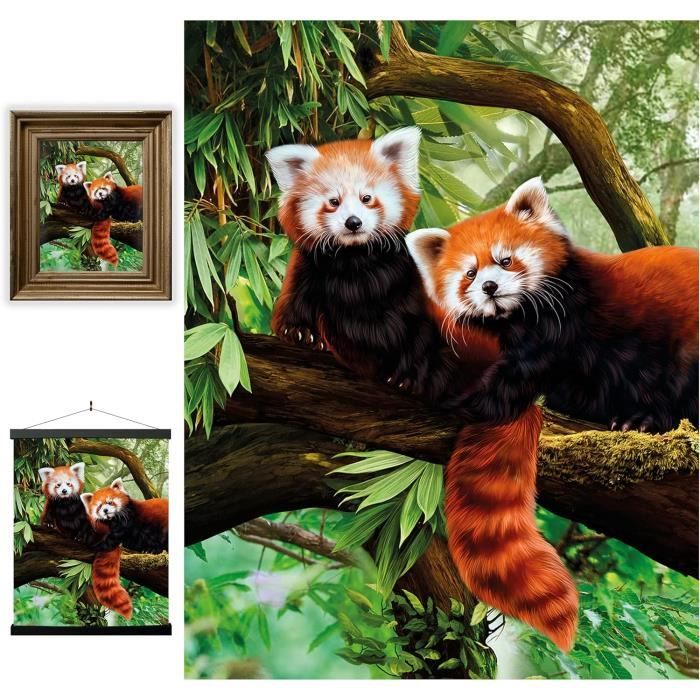 Affiche Murales Lenticulaires Panda Roux De Deluxebase. Poster Faune 3D ...