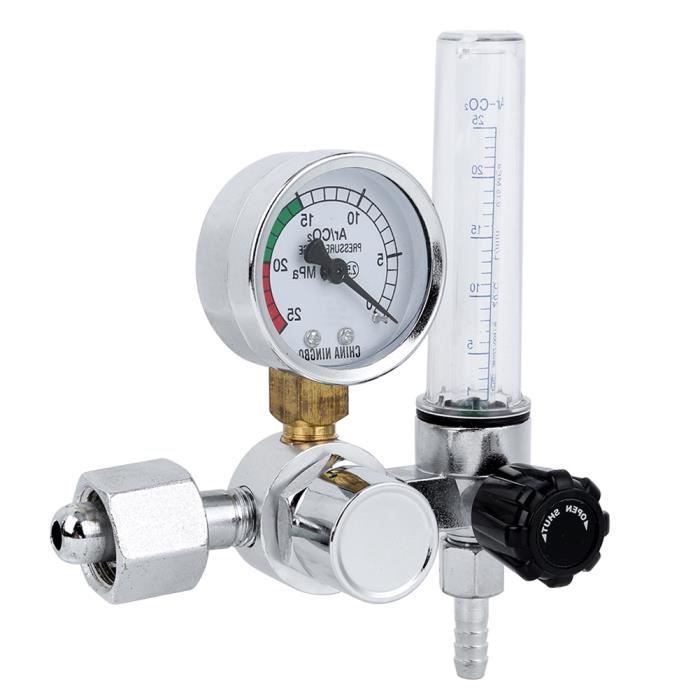 EJ.life manomètre Jauge de régulateur de pression de débitmètre d'argon ...